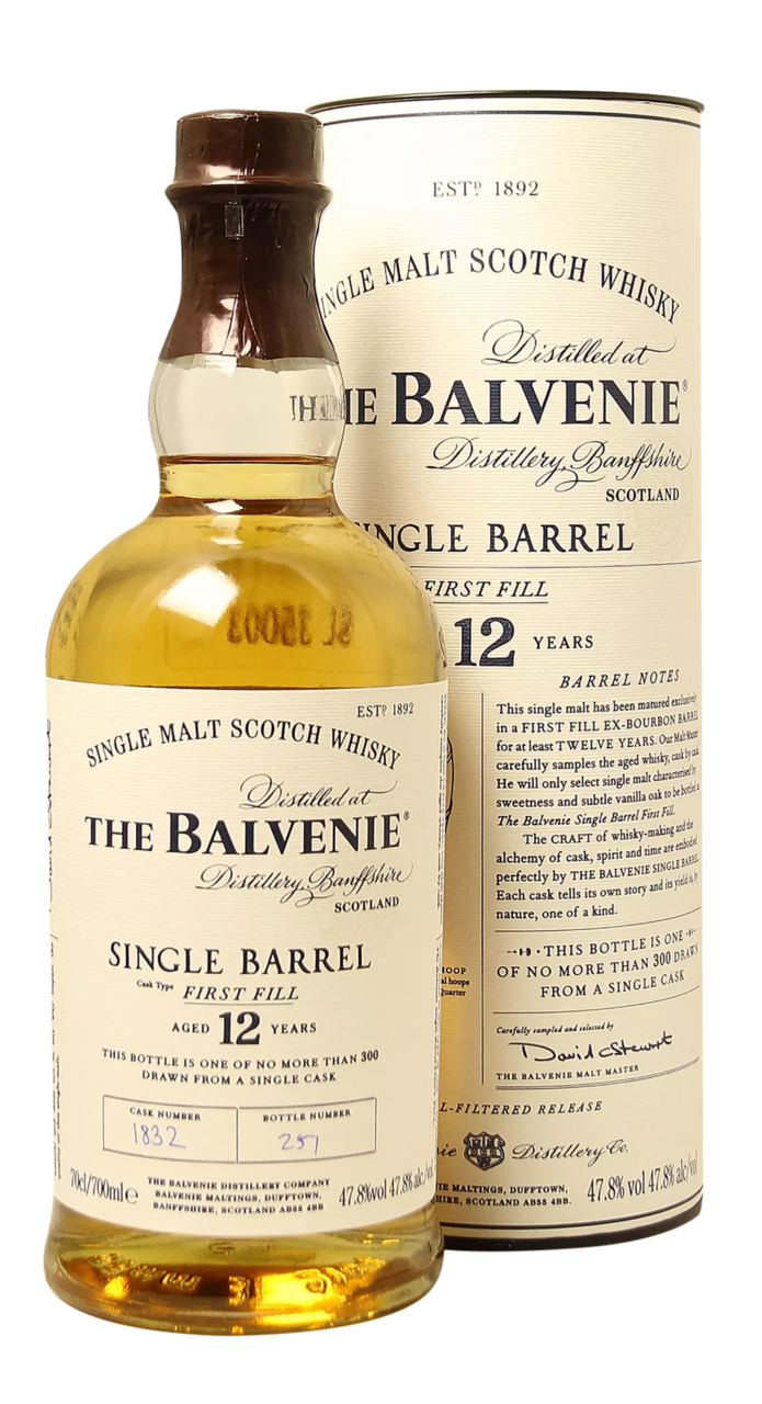 Balvenie Single Barrel First Fill 12 years old Single Malt, Speyside